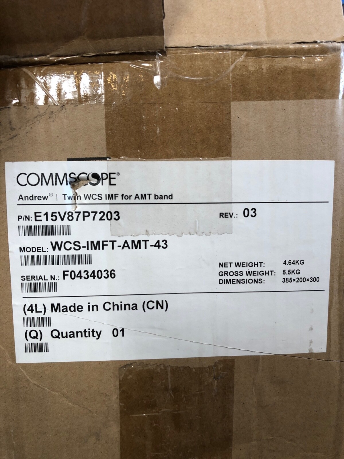 Commscope WCS-IMFT-AMT-43 Quad Band Filter NEW Not Duplexer Diplexer | eBay