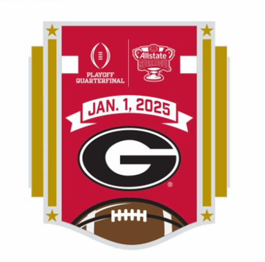 2025 Sugar Bowl Georgia Bulldogs CFP Quarterfinals Lapel Pin | eBay