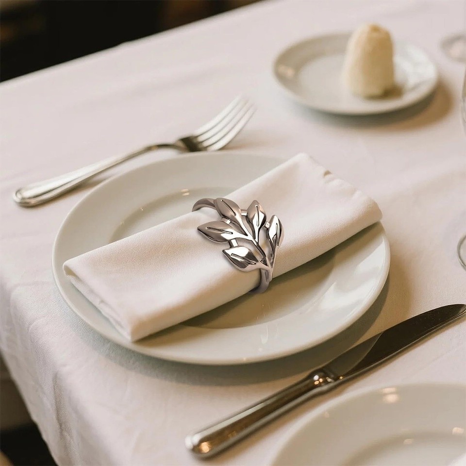 Table Decor Napkin Rings European Themed Design Sturdy Alloy ...