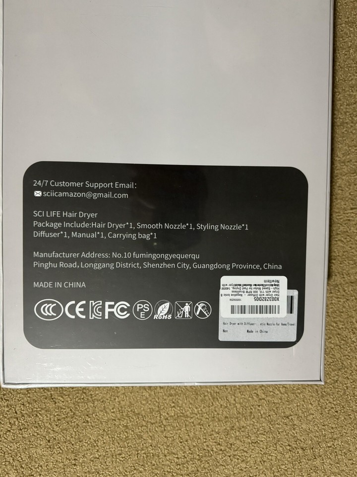 Sci Life High Speed Hair Dryer with Diffuser High Speed Ionic Hair ...