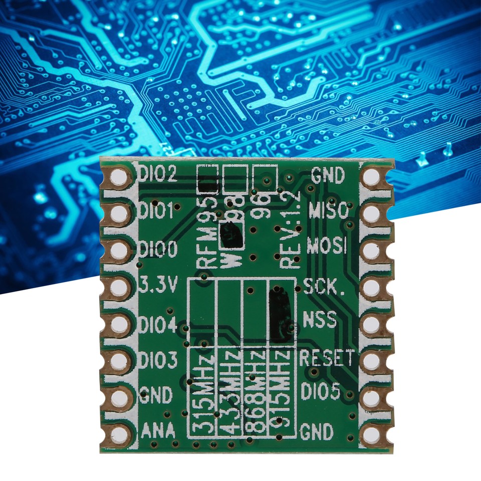 RFM96 RFM96W 433M Wireless TransceiverModule 20DBM LORA-TM Electronic ...