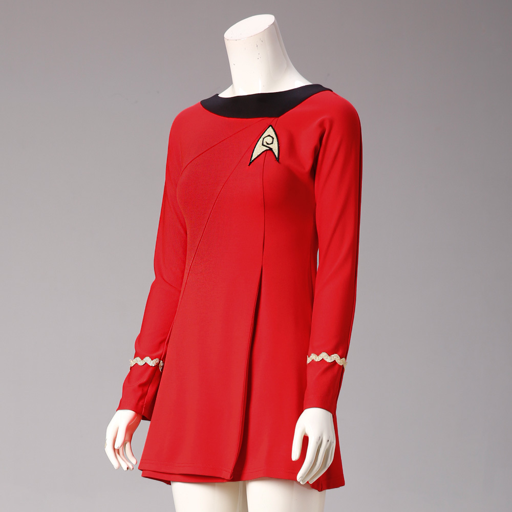 The Original Series Female Duty Blue Red Dresses TOS Starfleet Uniform ...