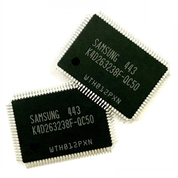 5PCS IC SAMSUNG TQFP-100(QFP-100) K4D263238F-QC50 K4D263238FQC50 ...