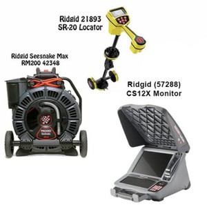 Ridgid Seesnake Max Reel (42348) Seektech SR-20 Locator (21893) CS12X ...