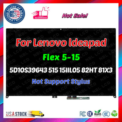 for Lenovo IdeaPad Flex 5-15 15IIL05 82HT 81X3 5D10S39643 LCD Assembly ...
