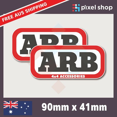 2x 90mm ARB 4x4 Accessories Decal Sticker Truck Ute Bumper 4WD | eBay ...