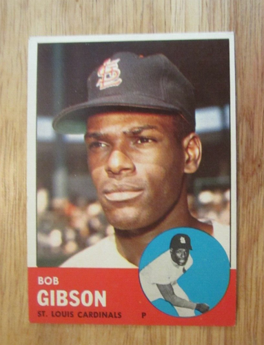 Bob Gibson 1963 Topps #415 Trading Card MLB Baseball St. Louis ...