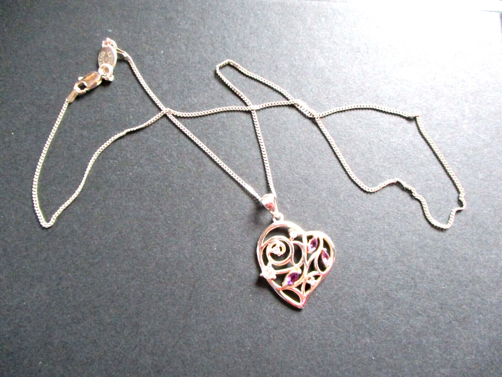 Rare ANGUS & COOTE Fretwork Sterling Silver Heart Pen… - Gem