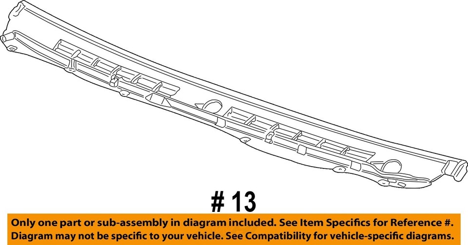 GM OEM 04-12 Canyon,Colorado Cab Cowl-Cowl Grille 20820072 | eBay
