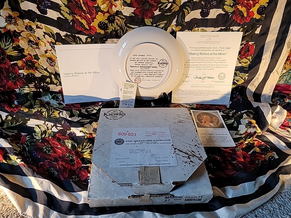 Norman Rockwell's Rediscovered Women Complete Collectors Plates 12 Orig ...