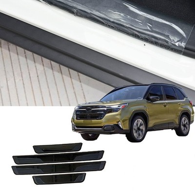 For Subaru Forester ，Car Door Sill Scuff Plate silvery Protector ...