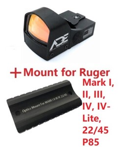 ADE RD3-009 Red Dot Sight for Ruger Mark I,II,III,1,2,3,IV,Lite,22/45 ...