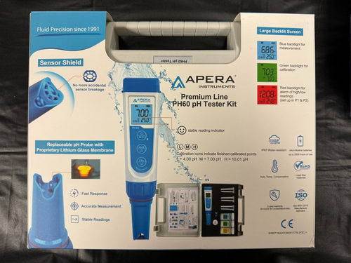 Apera Instruments AI31 PH60 Premium Waterproof pH Pocket Tester for ...