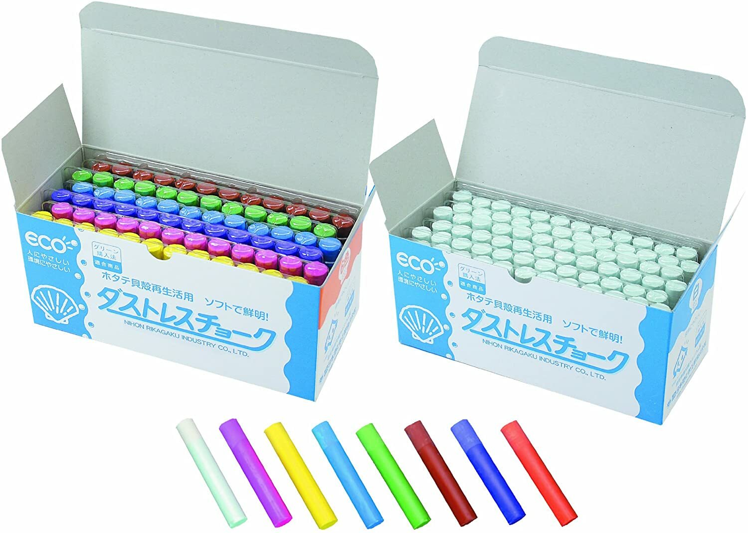 Nihon Rikagaku Industry Chalk Hagoromo Fulltouch White 72pcs From Japan ...