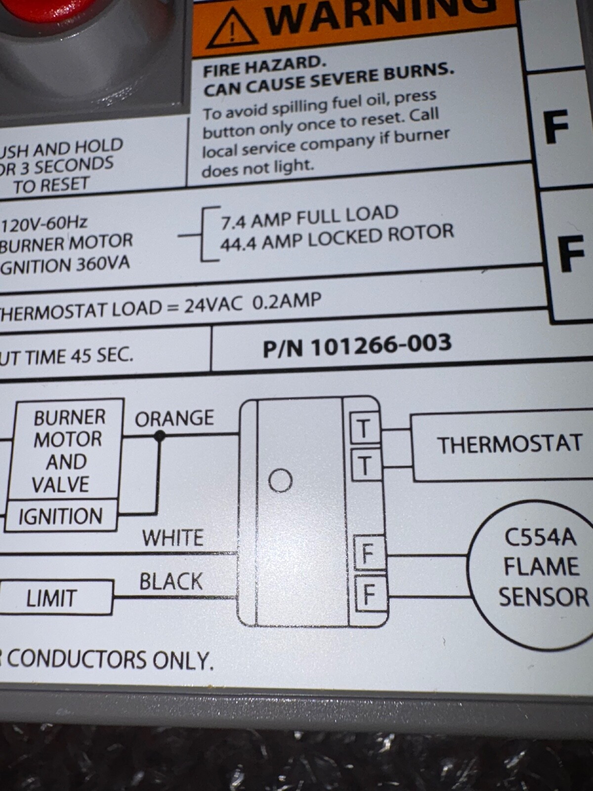 NEW WAYNE COMBUSTION SYSTEMS 101266-003 PRIMARY CONTROL . S1 | eBay