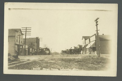 Lafayette MINNESOTA RP c1910 MAIN STREET nr New Ulm Winthrop Gaylord ...