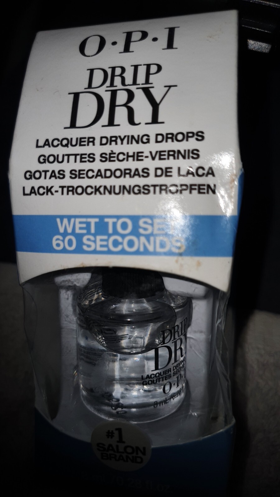 OPI Drip Dry 8ml Nail Polish Lacquer Drying Drops Treats Cuticles ...