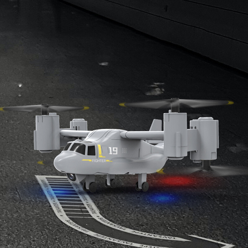 2.4G 4CH LM19 Osprey 4K HD Camera WiFi RC Plane Drone Helicopter Fixed ...