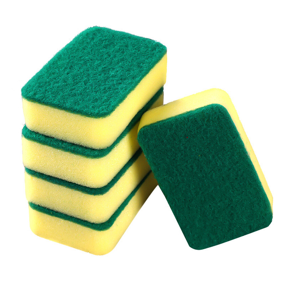 5pcs Scouring Pad Washing Sponge Dish Bowl Pot Pan Cleaner Kitchen ...