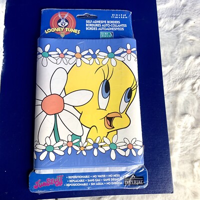 Vintage Looney Tunes TWEETY BIRD Self Adhesive Border Wallpaper 6 3/4in ...
