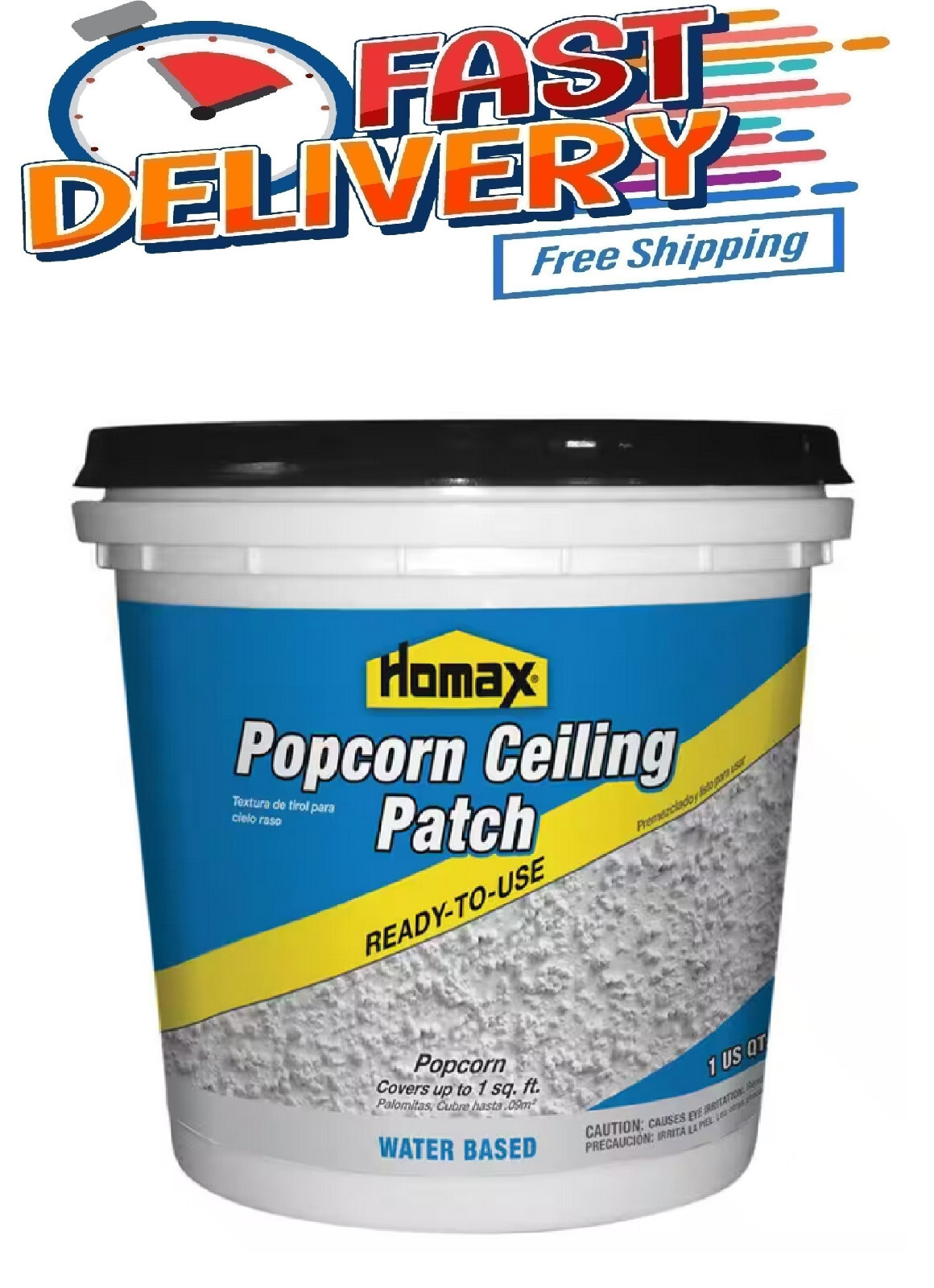 Homax 1 qt. Premixed Popcorn Patch, Ready-to-use popcorn ceiling ...