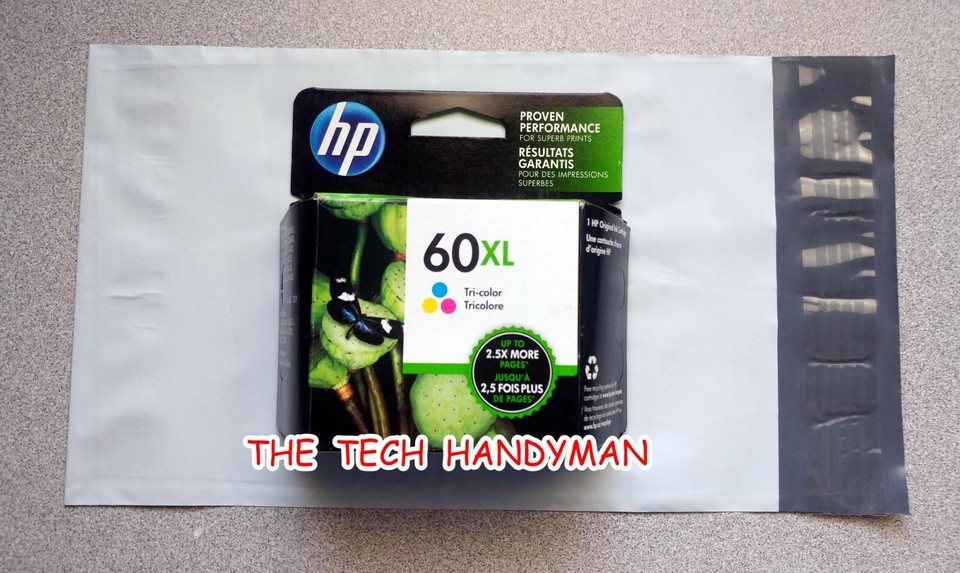 HP GENUINE 60XL TRI-COLOR INK (RETAIL BOX) DESKJET D2530 D2545 D2660 ...