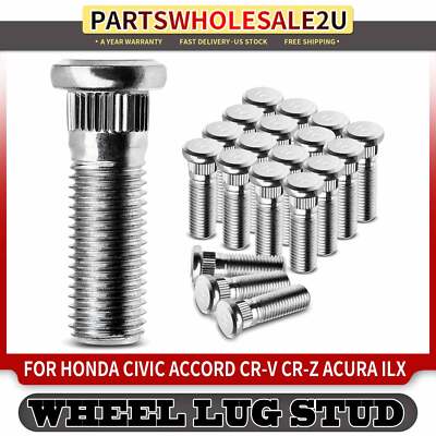 20x M12-1.50 Wheel Lug Stud for Honda Civic Accord Insight Acura ...