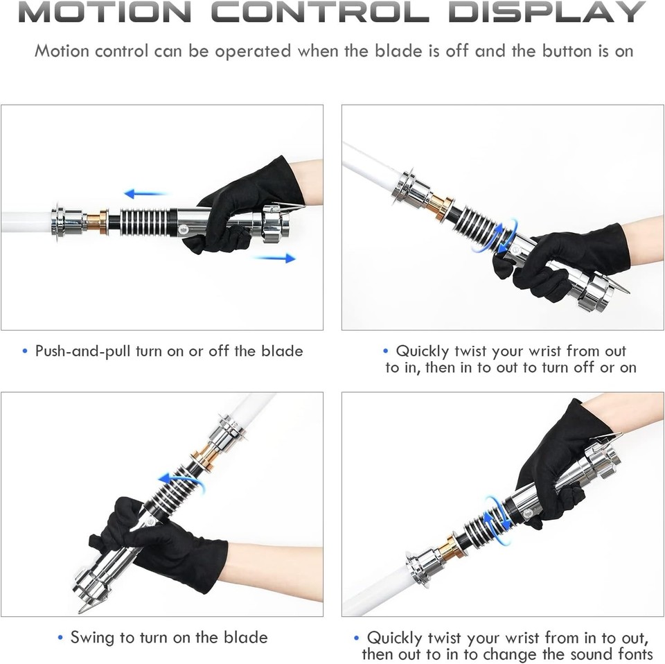 Luke lightsaber Motion Control RGB 3.0 Heavy Dueling Star Wars Replica ...