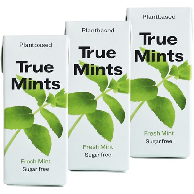 True Mints Sugar Free Fresh Mint 13g (Pack of 3) | eBay UK