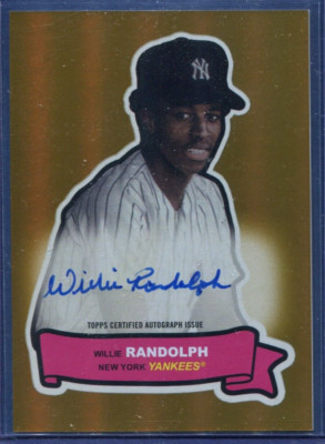 2024 Topps Archives WiIlie Randolph 68 Action All-Stars Gold Auto 22/50 ...