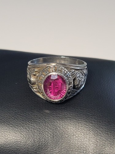 Balfour Lawrence County Kentucky Class Ring Size 11.75 Pink Stone 1984 ...