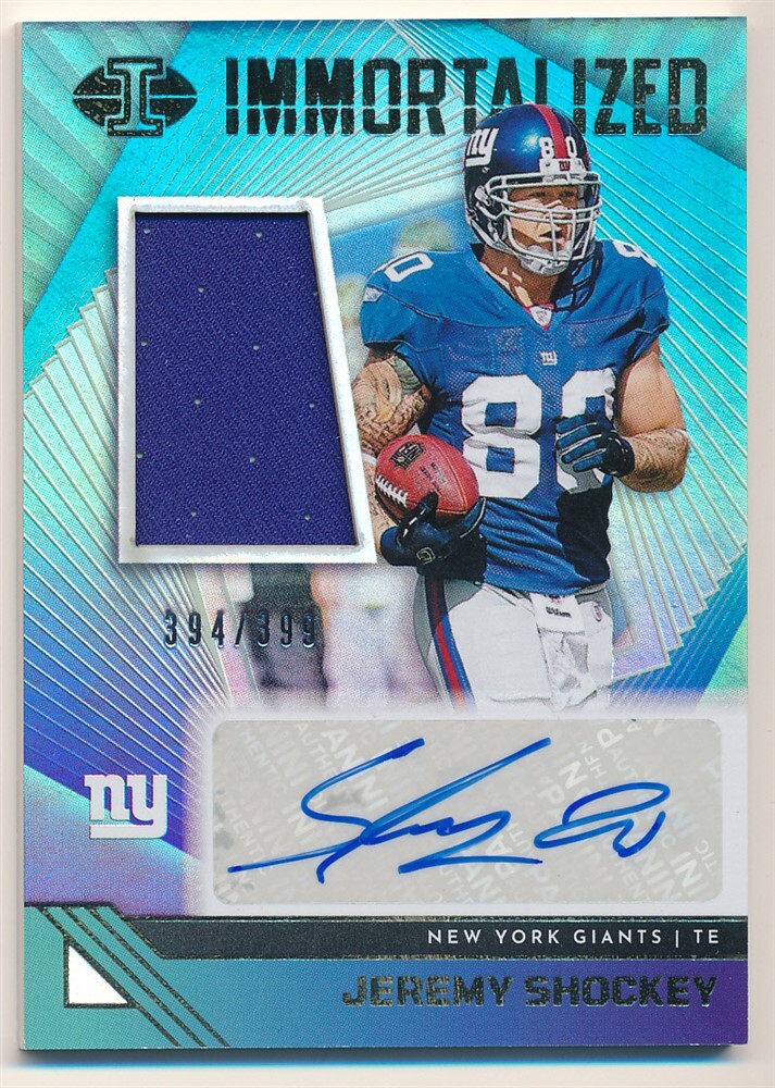 JEREMY SHOCKEY 2023 PANINI ILLUSIONS IMMORTALIZED AUTOGRAPH JERSEY AUTO ...