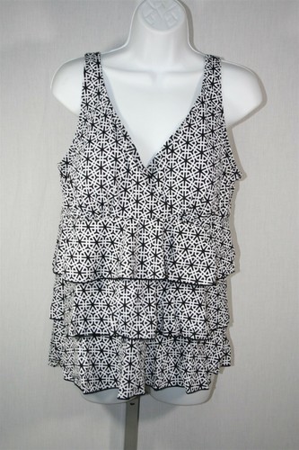 001X06 JMS 29500 Krinkle Chlorine-Resistant Crossover Swimsuit 16W ...