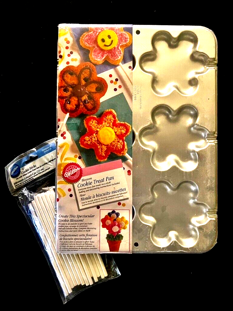 Wilton Blossom COOKIE POP PAN with 20 6" Cookie Sticks - NEW SEALED | eBay