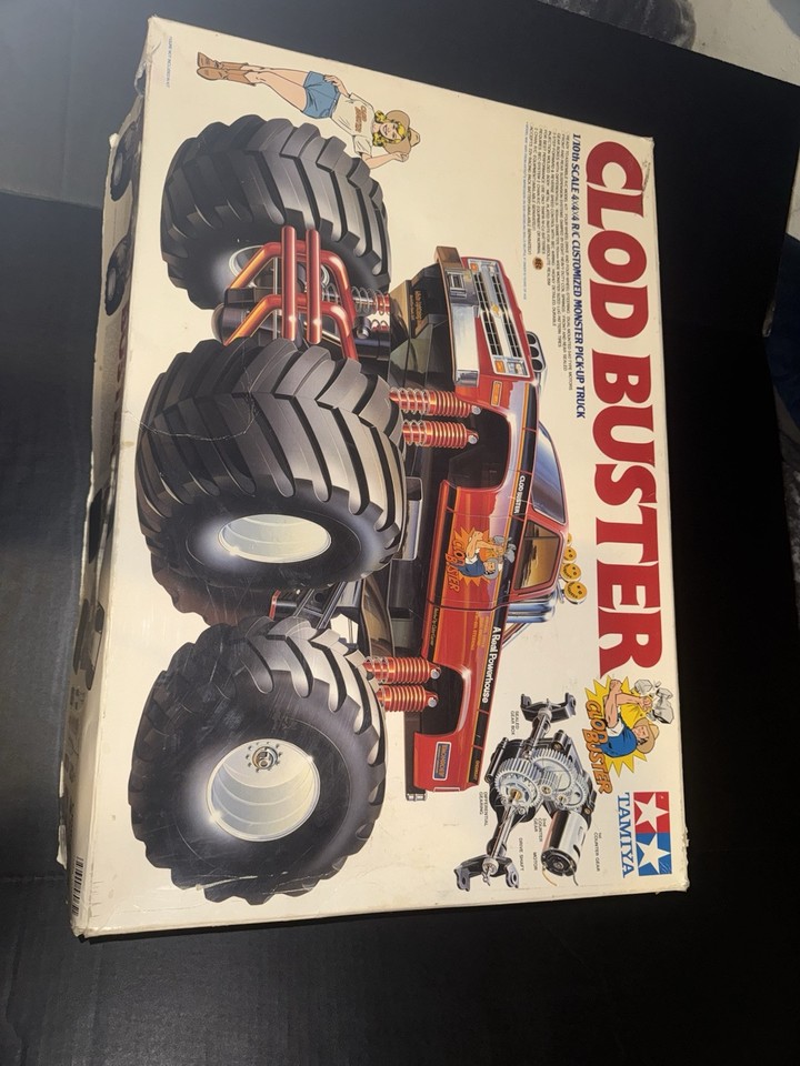 Tamiya Clod Buster 1/10 Scale 4x4x4 Customized Monster Pick-Up Truck ...
