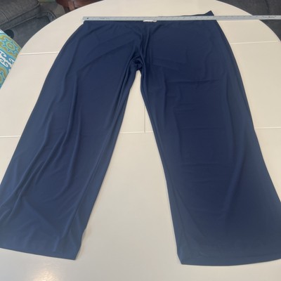 Women’s Plus Size Woman Within Navy Pants Elastic Waist Size 28W | eBay