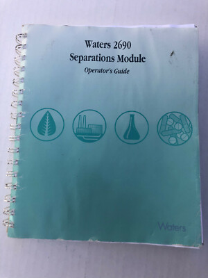 Waters 2690 Separations Module Operator's User Manual | eBay
