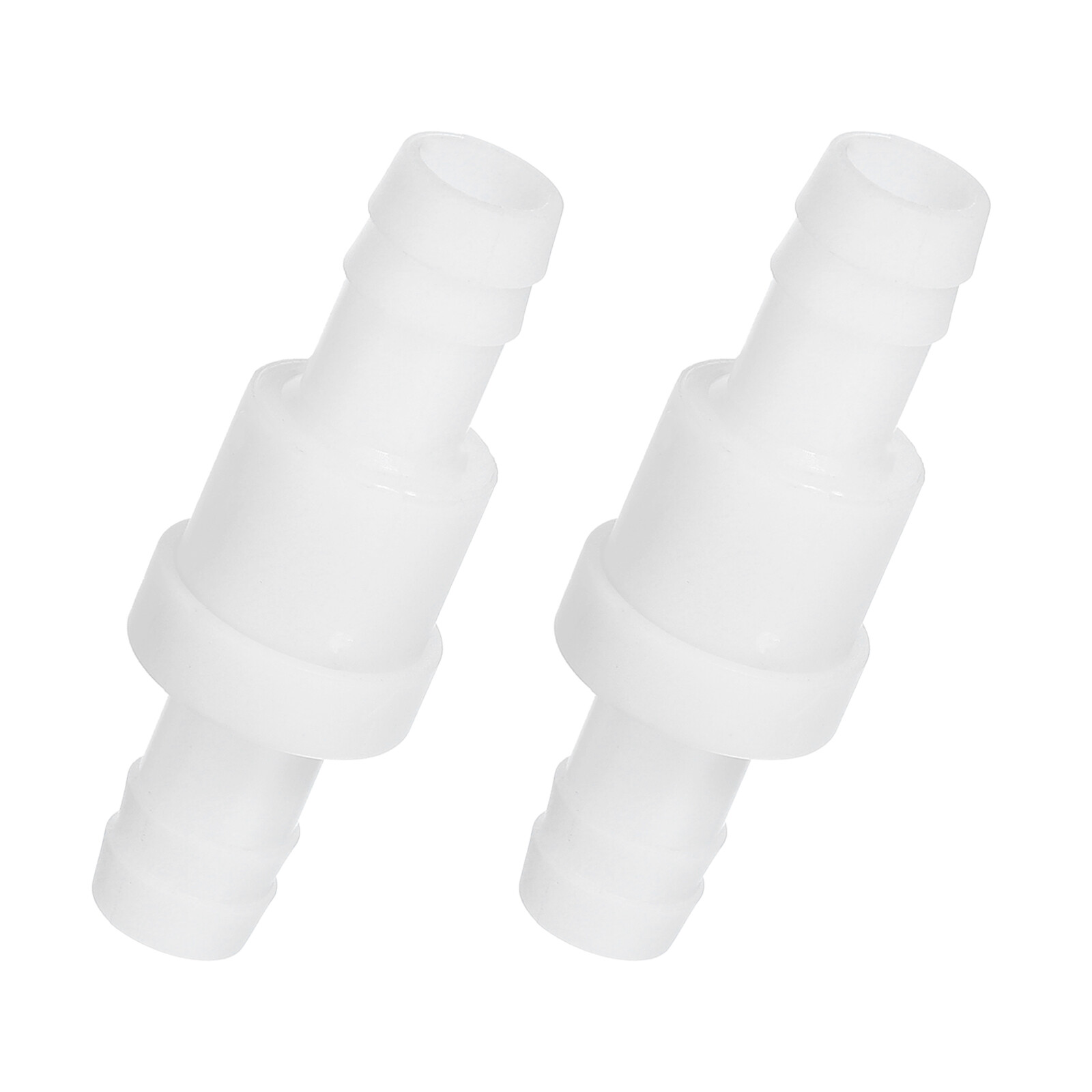 2 Pcs 1/2" Plastic One Way Inline Check Valve, Barb Hose Non Return ...