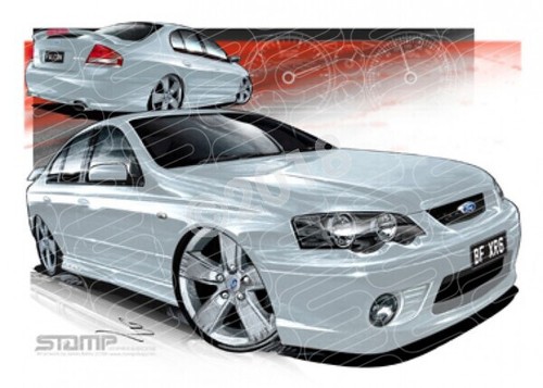 Ford XR6 BF XR6 BF XR6 LIGHTNING STRIKE A3 FRAMED PRINT (FT239N) | eBay