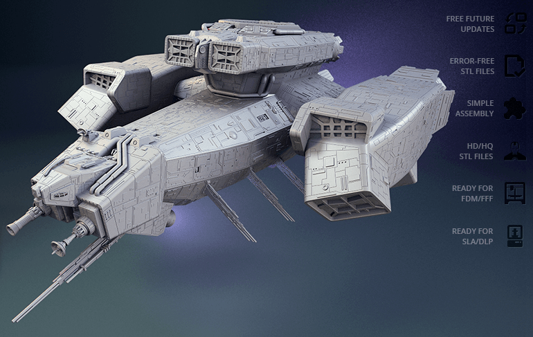 USCSS Nostromo from Alien Resin printed DIY model kit Unpainted | eBay UK