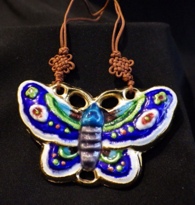 VINTAGE CERAMIC HANGING BUTTERFLY ORNAMENT in the CHRISTOPHER RADKO ...