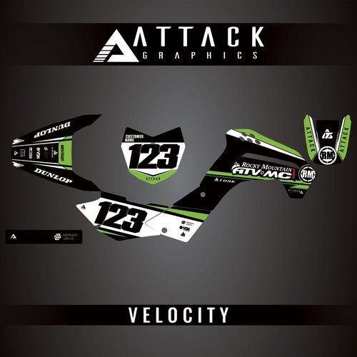 Attack Graphics Custom Velocity Complete Bike Graphics Kit | eBay