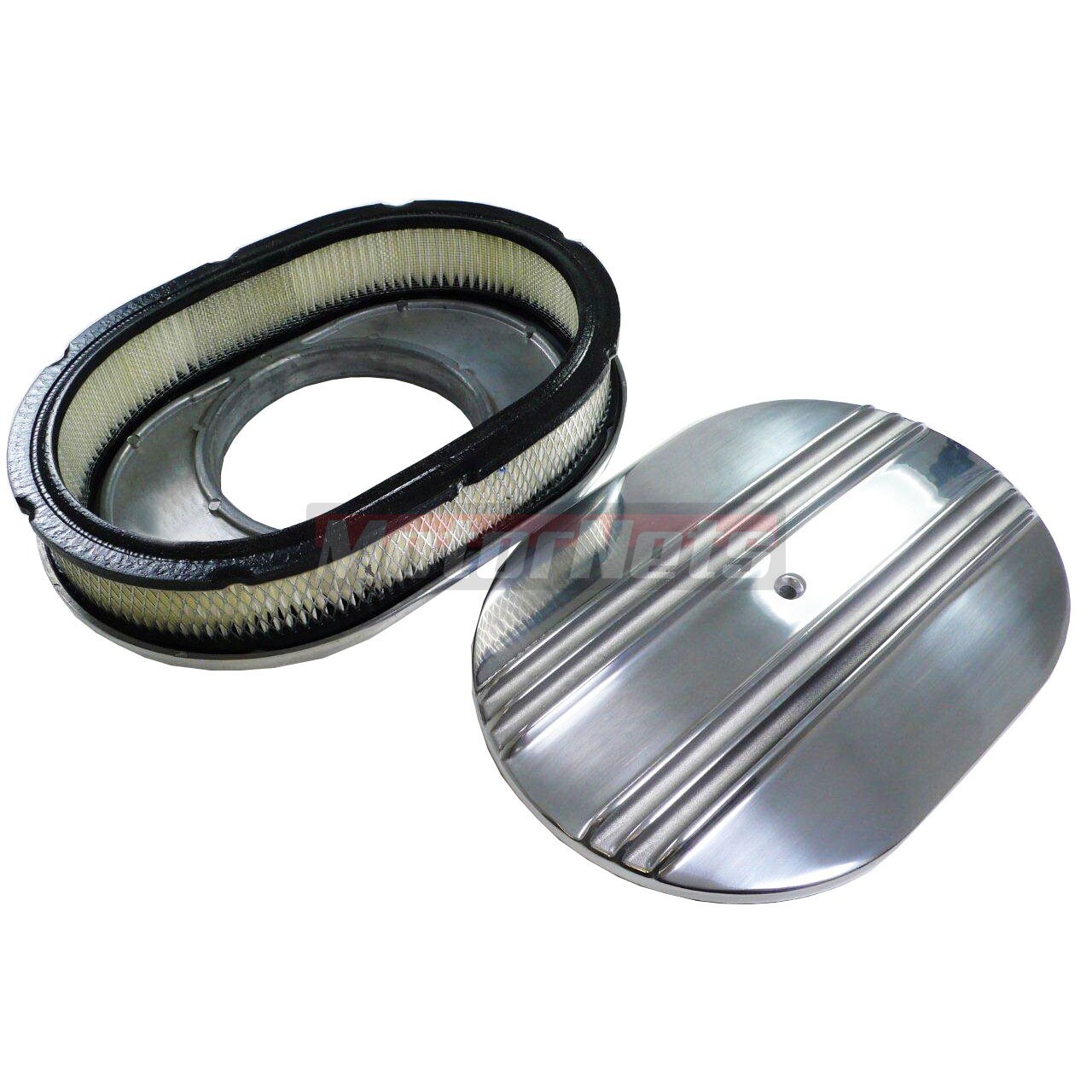 SBF Ford Nostalgic Fin Aluminum 12" Air Cleaner Engine Dress Up Kit ...