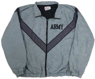 DAMAGED Medium Long US ARMY IR IPFU Reflective Jacket ACU PT Fitness ...