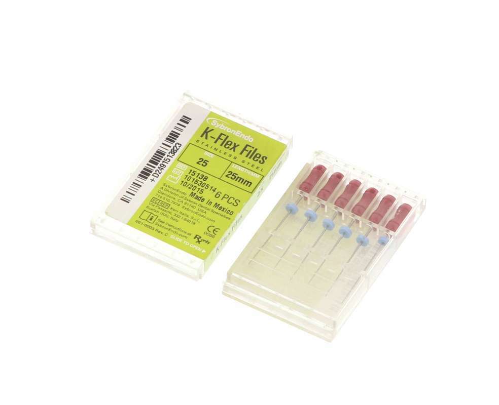 KERR 15138 K-Flex Files #25 stainless steel file, 25 mm, box of 6 files ...