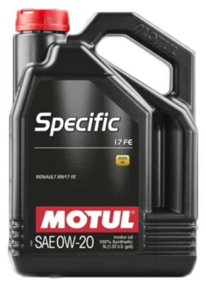 11,98€/l Motul Specific 17 FE 0W-20 5 Ltr für Renault RN 17 FE ACEA C5 ...