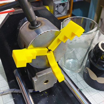 80mm Chuck Plastic Jaws for Laser Rotary Engraving Tumbler Mug Cup Jig ...