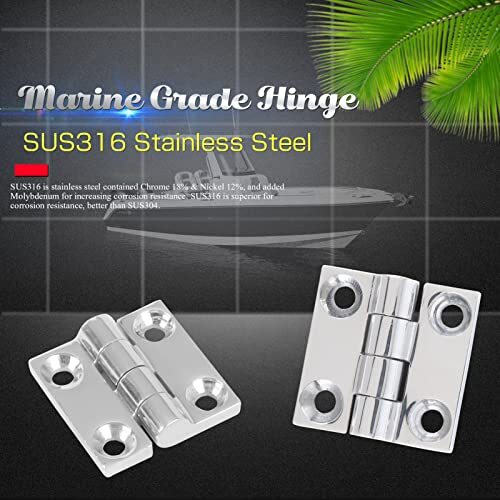 Heavy Duty Boat Hinge Strap Mirror Polished Marine Hinges Mount Hardware Hatc... | eBay