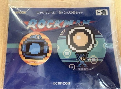 CAPCOM Mega Man Lottery 2Pc Badge Set F Prize Rare | eBay