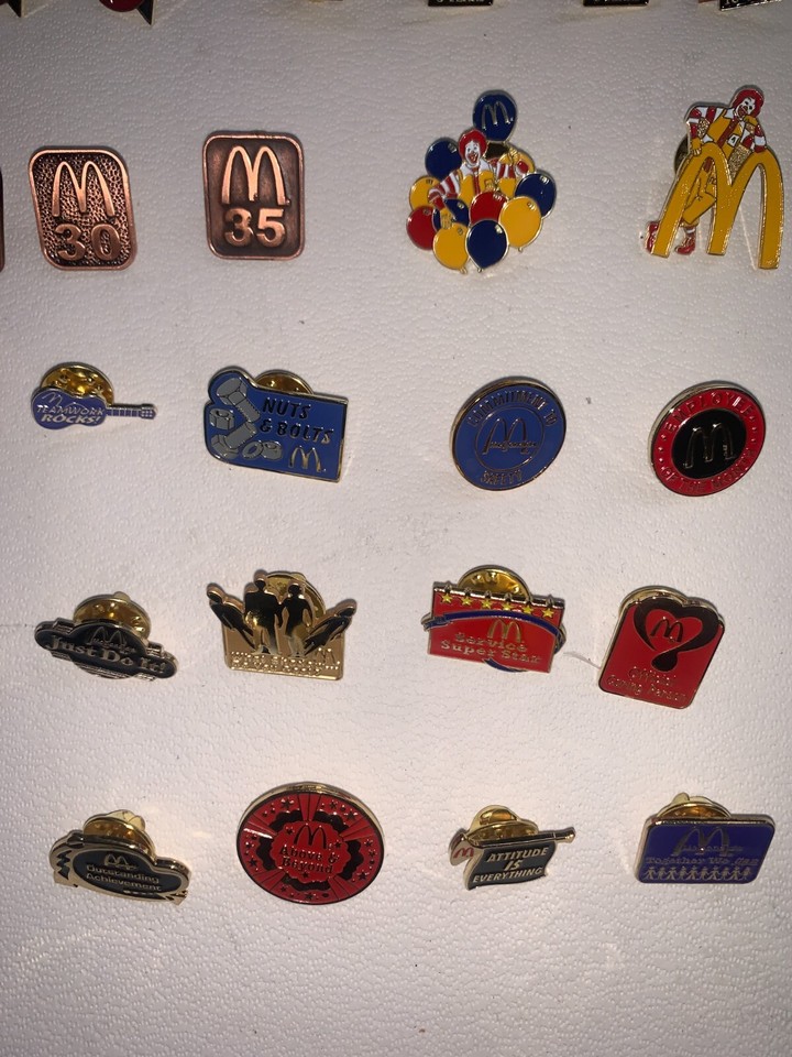 Rare Employee McDonald’s Pins-Lot of 80- Original Packaging - $249 | eBay
